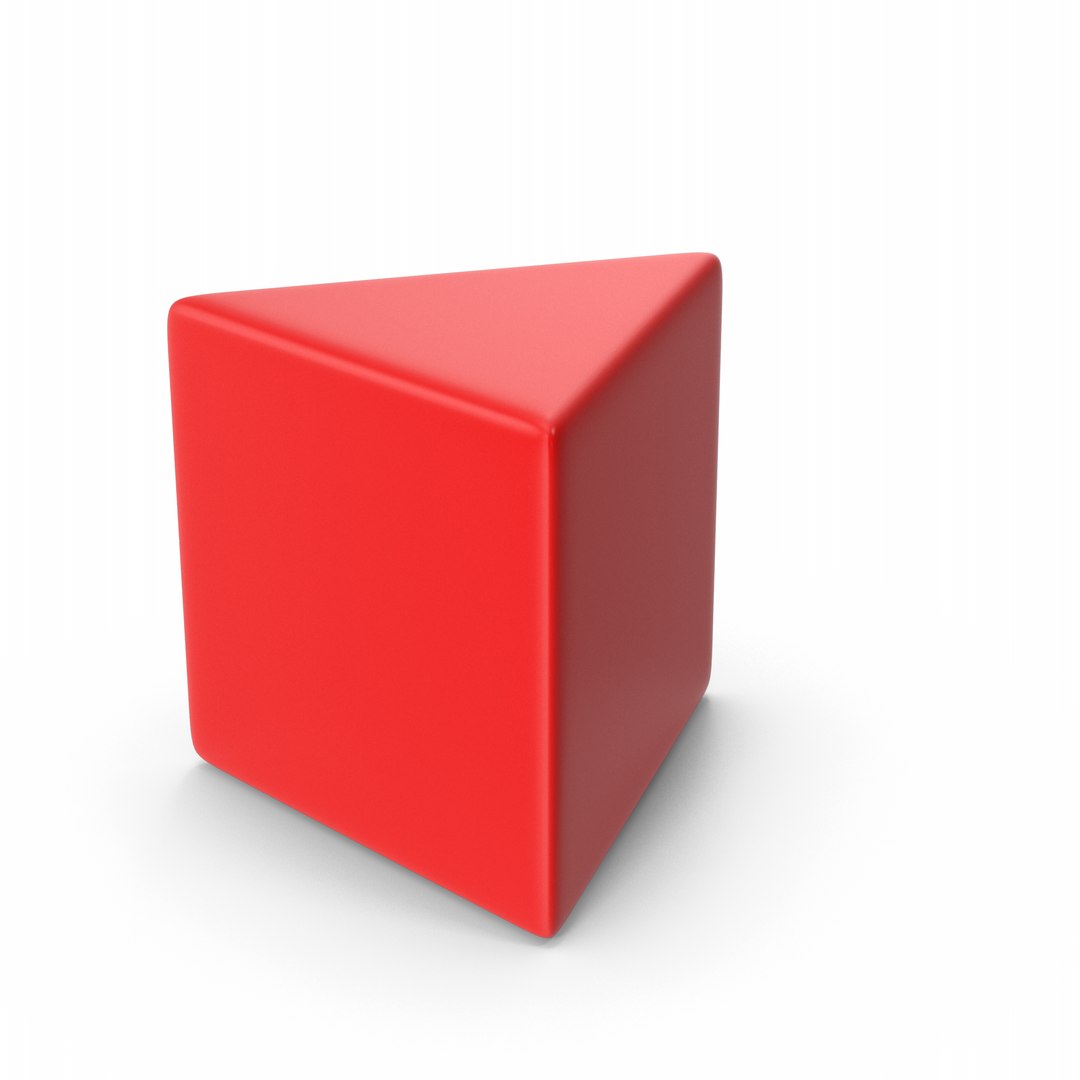 3D Red Shape Triangle - TurboSquid 2212238