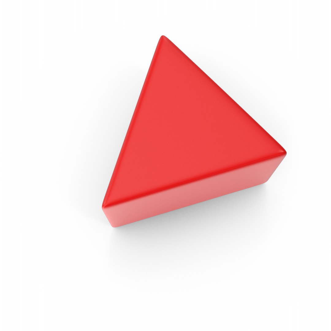 3D Red Shape Triangle - TurboSquid 2212238