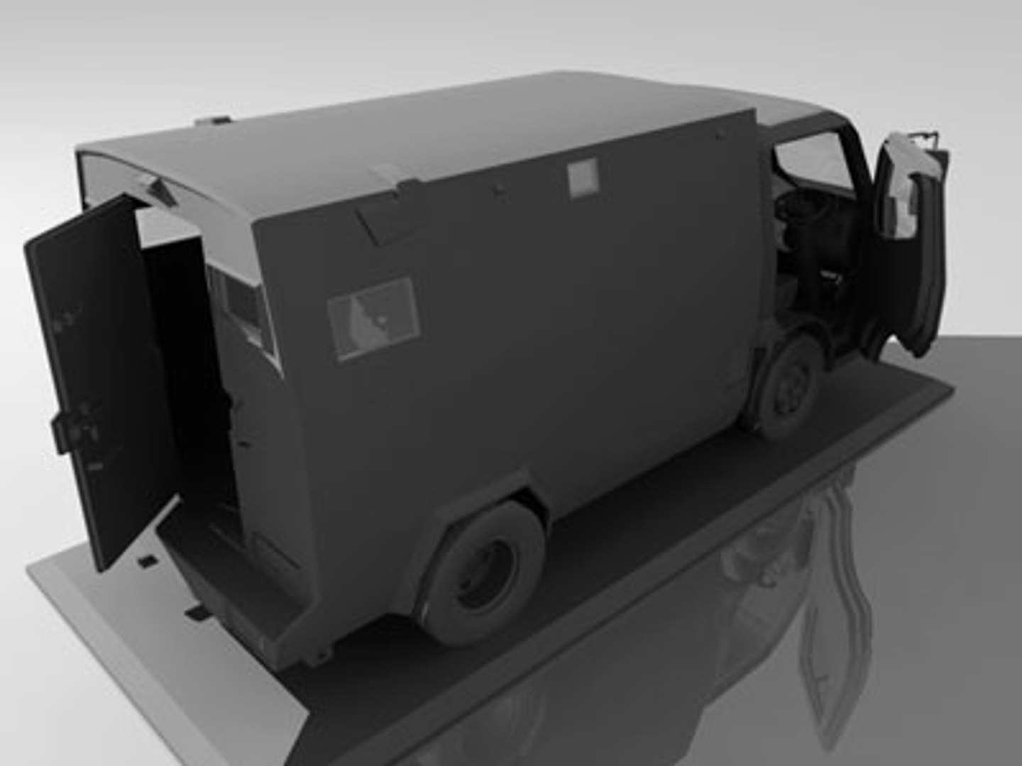 3d security truck