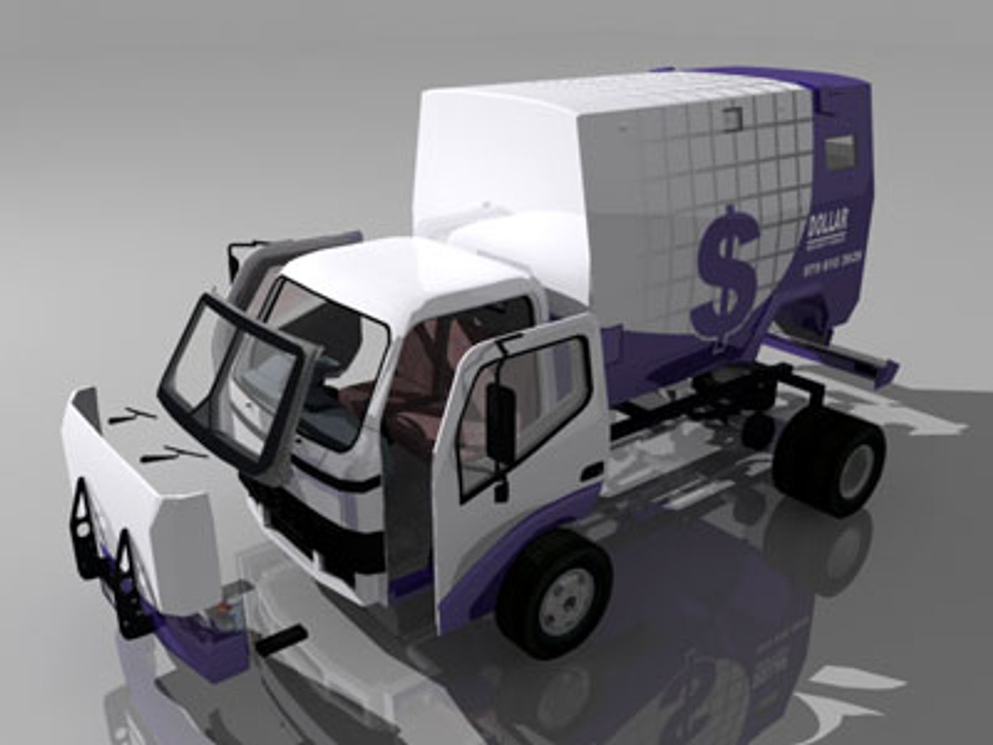 3d security truck