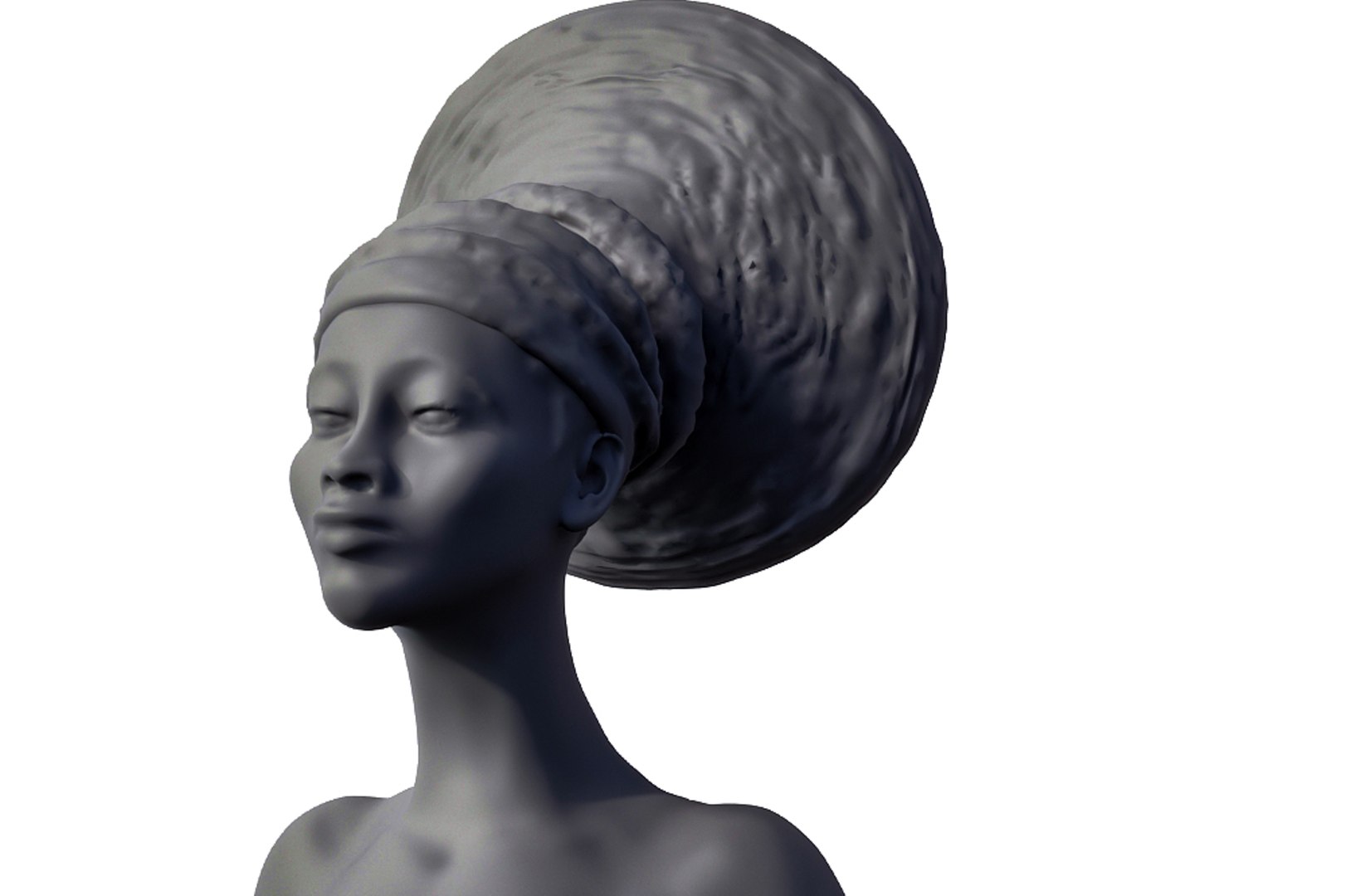 Modern minimalist sculpture character 3D model - TurboSquid 2058017