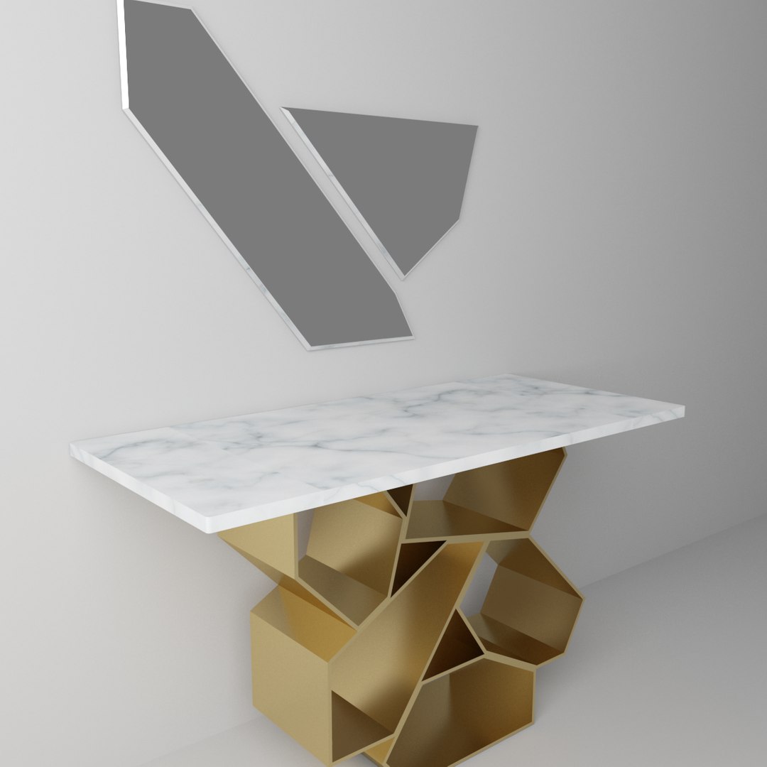 3D Model Decorative Console Table - TurboSquid 1331647