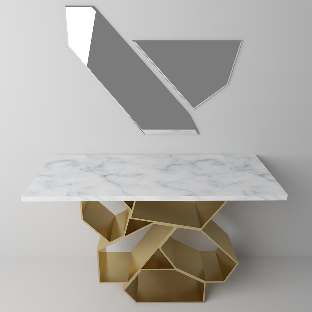 3D Model Decorative Console Table - TurboSquid 1331647