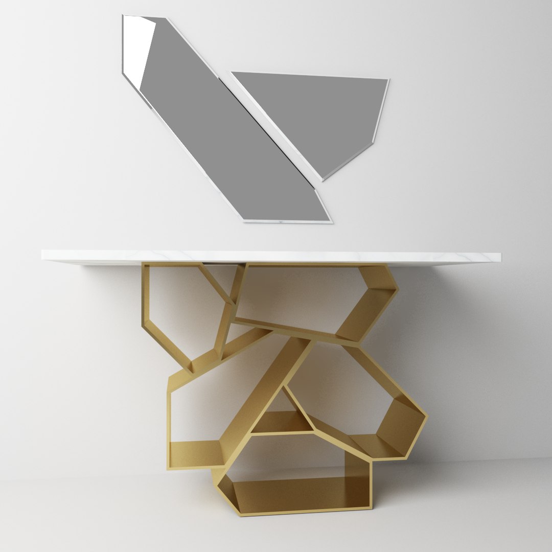 3D Model Decorative Console Table - TurboSquid 1331647