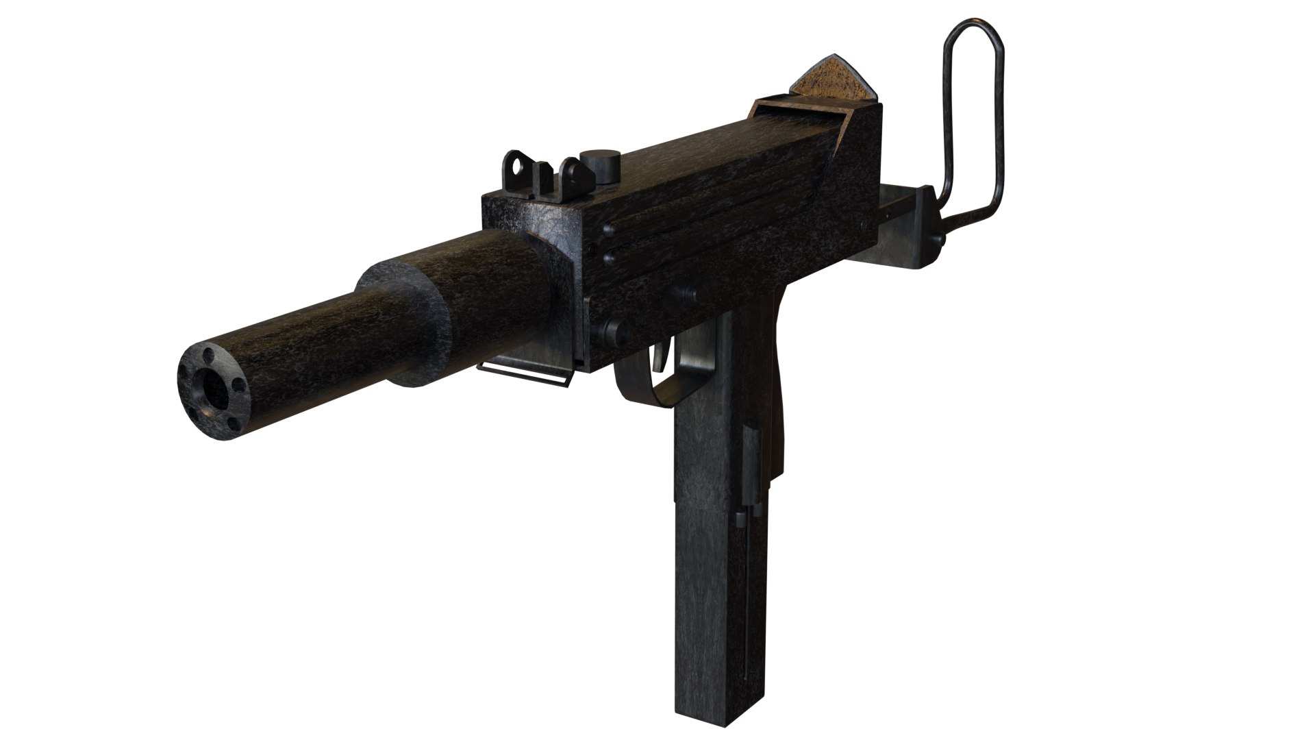 Mac 10 Smg Rifle Assault Rifle Gun Gameready 3D Model 3D - TurboSquid ...