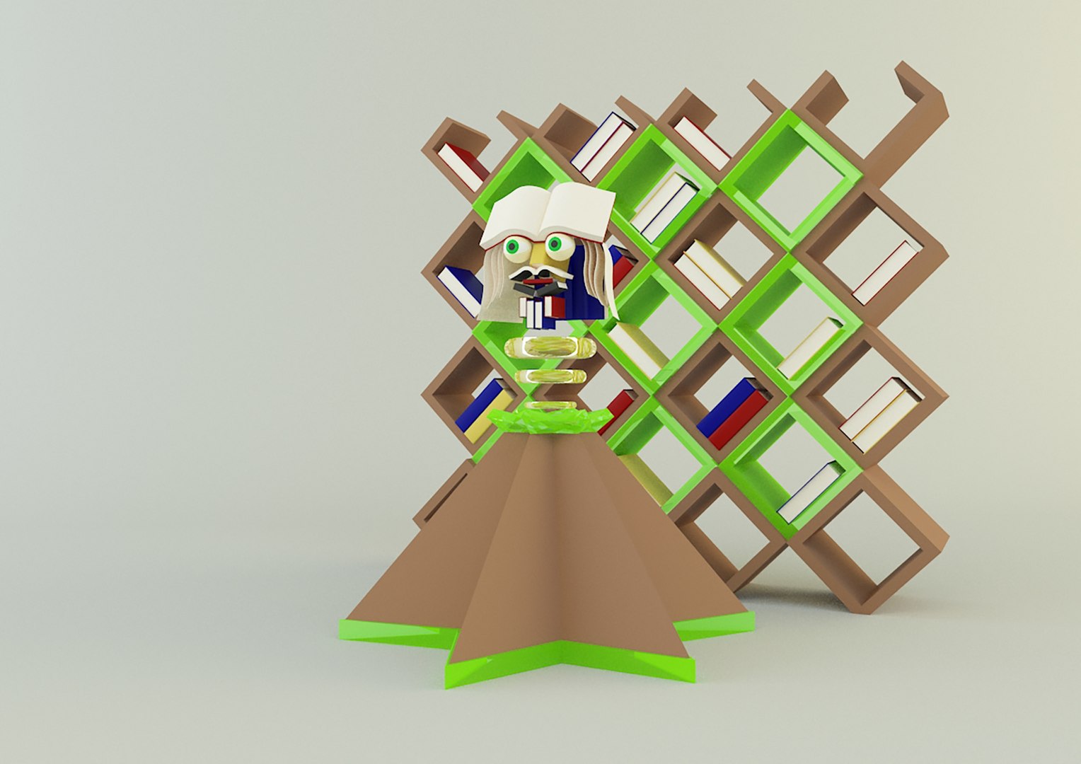 Metaverse librarian Low-poly model - TurboSquid 2064250