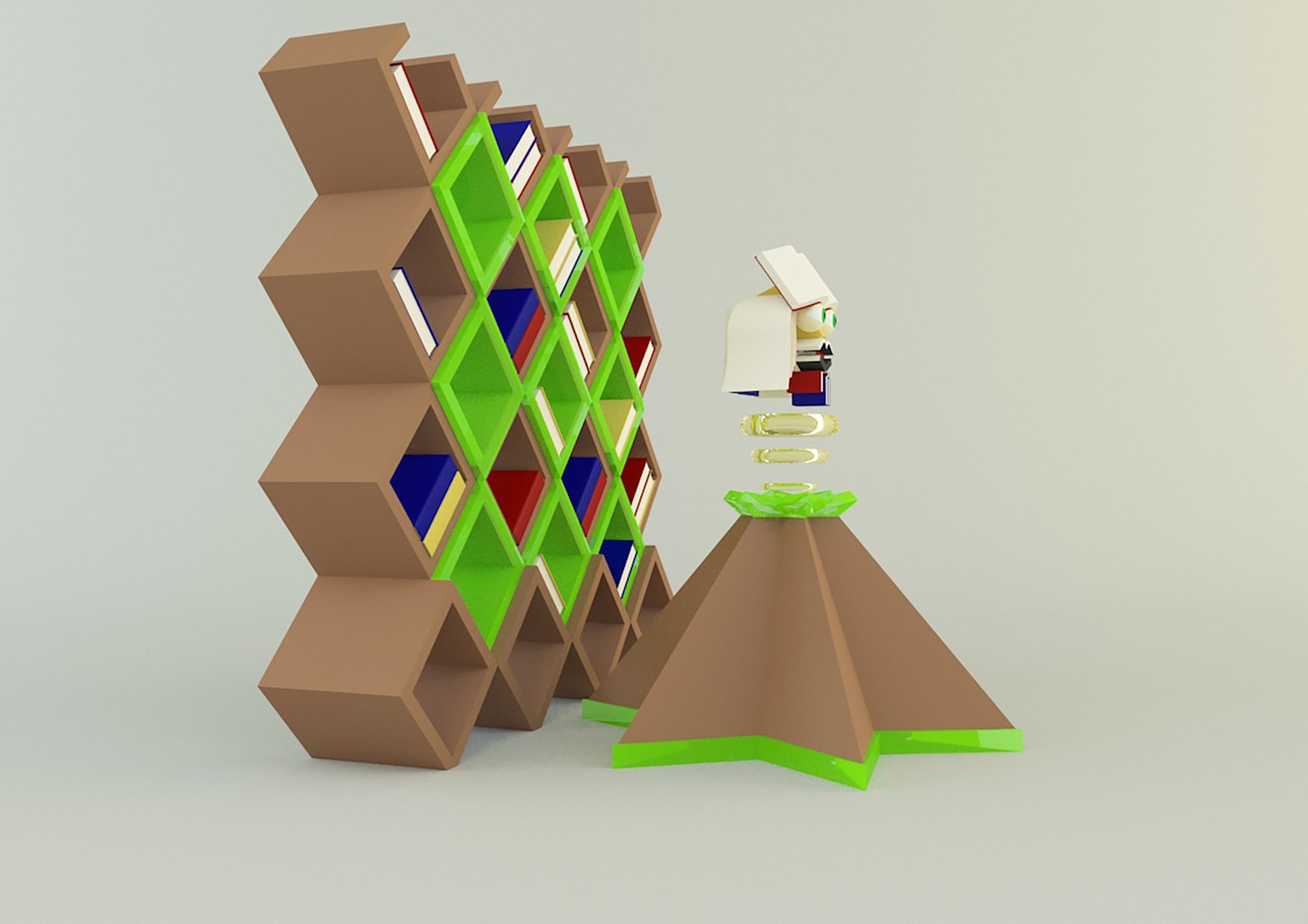 Metaverse librarian Low-poly model - TurboSquid 2064250