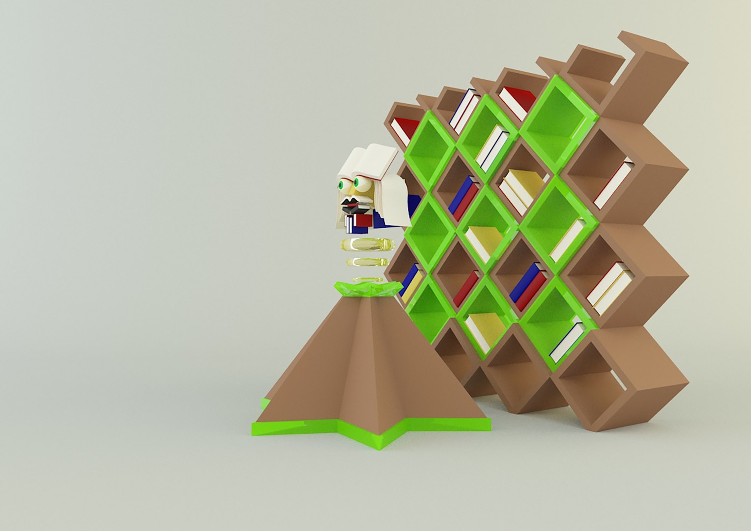 Metaverse librarian Low-poly model - TurboSquid 2064250