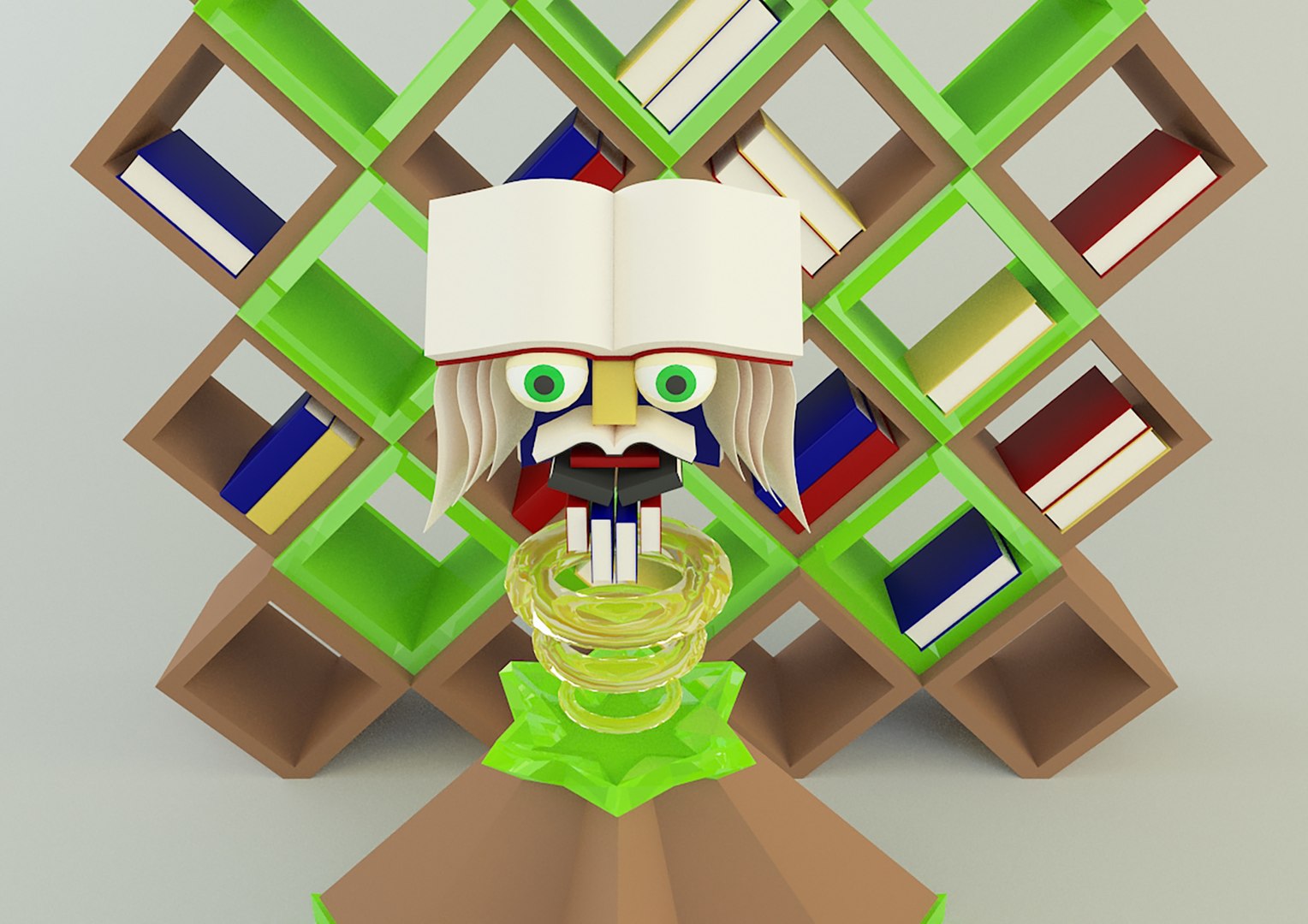 Metaverse librarian Low-poly model - TurboSquid 2064250