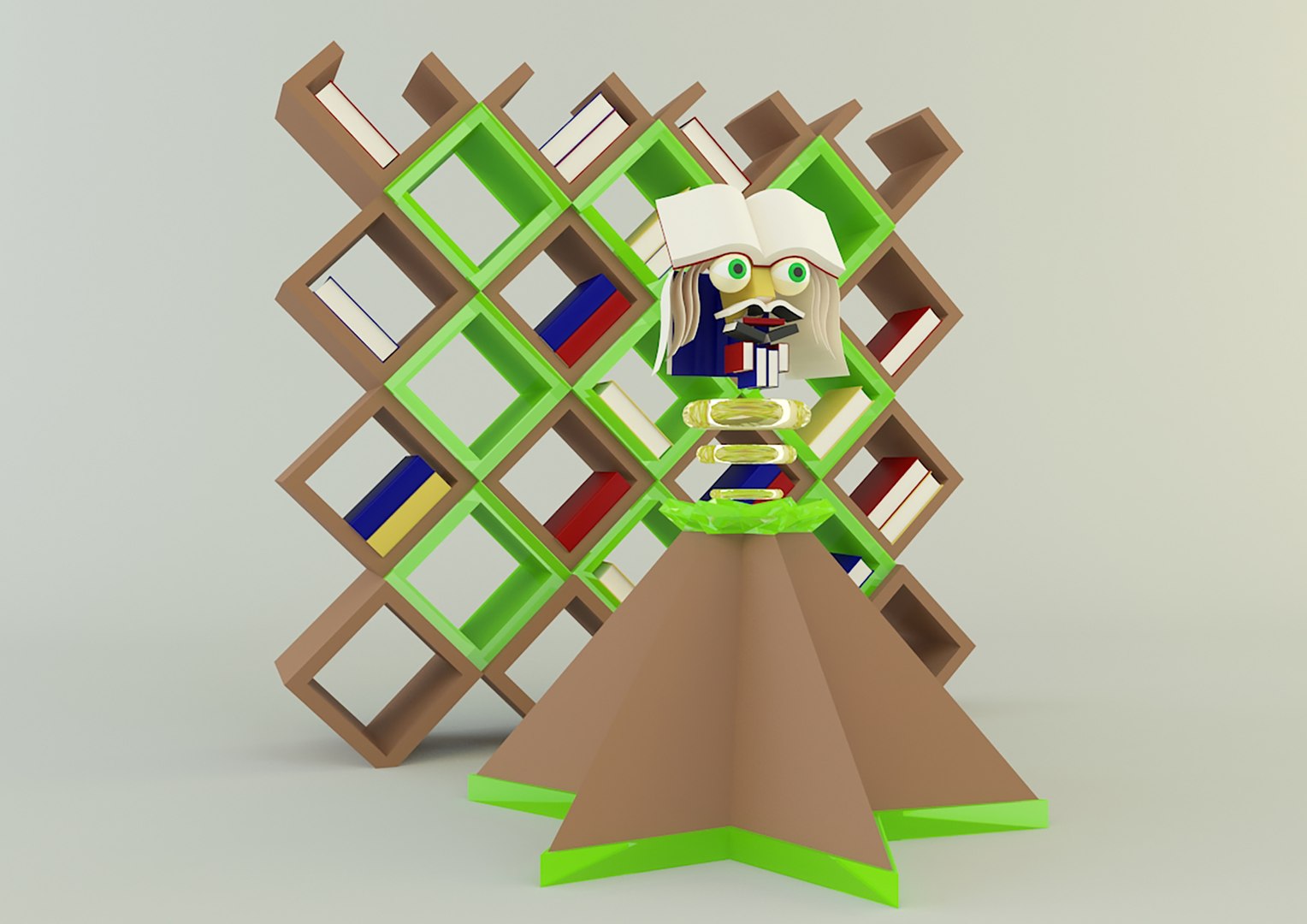 Metaverse librarian Low-poly model - TurboSquid 2064250