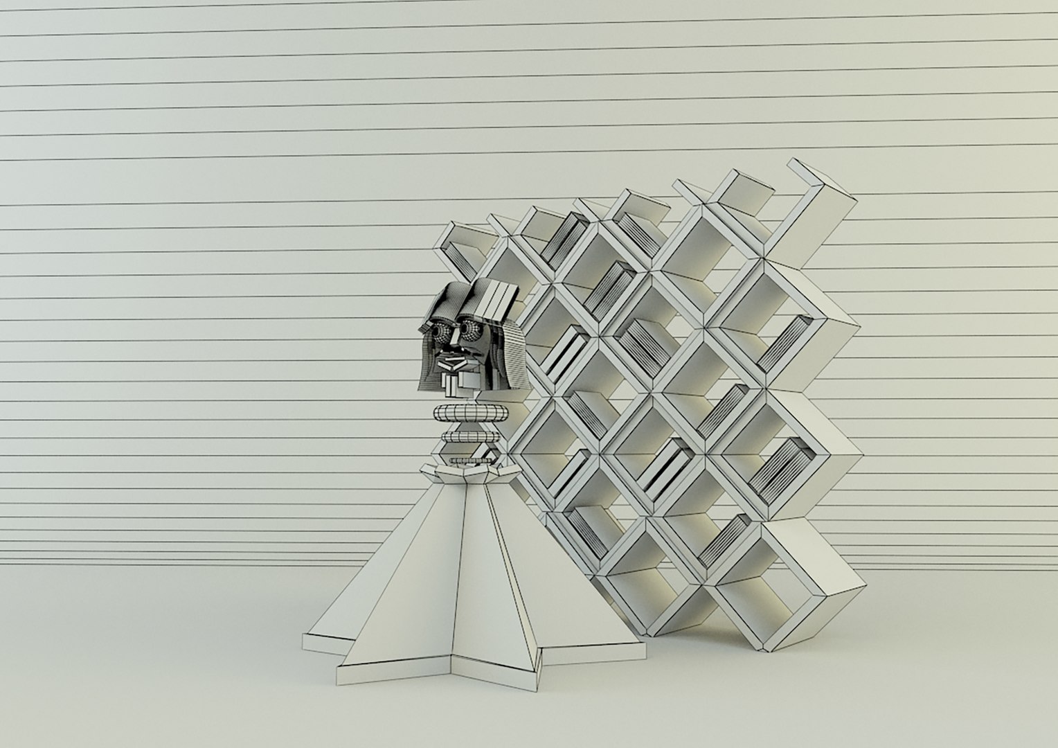 Metaverse librarian Low-poly model - TurboSquid 2064250