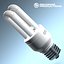 Fluorescent Light Bulb E27 3d Obj
