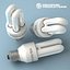Fluorescent Light Bulb E27 3d Obj