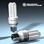 Fluorescent Light Bulb E27 3d Obj