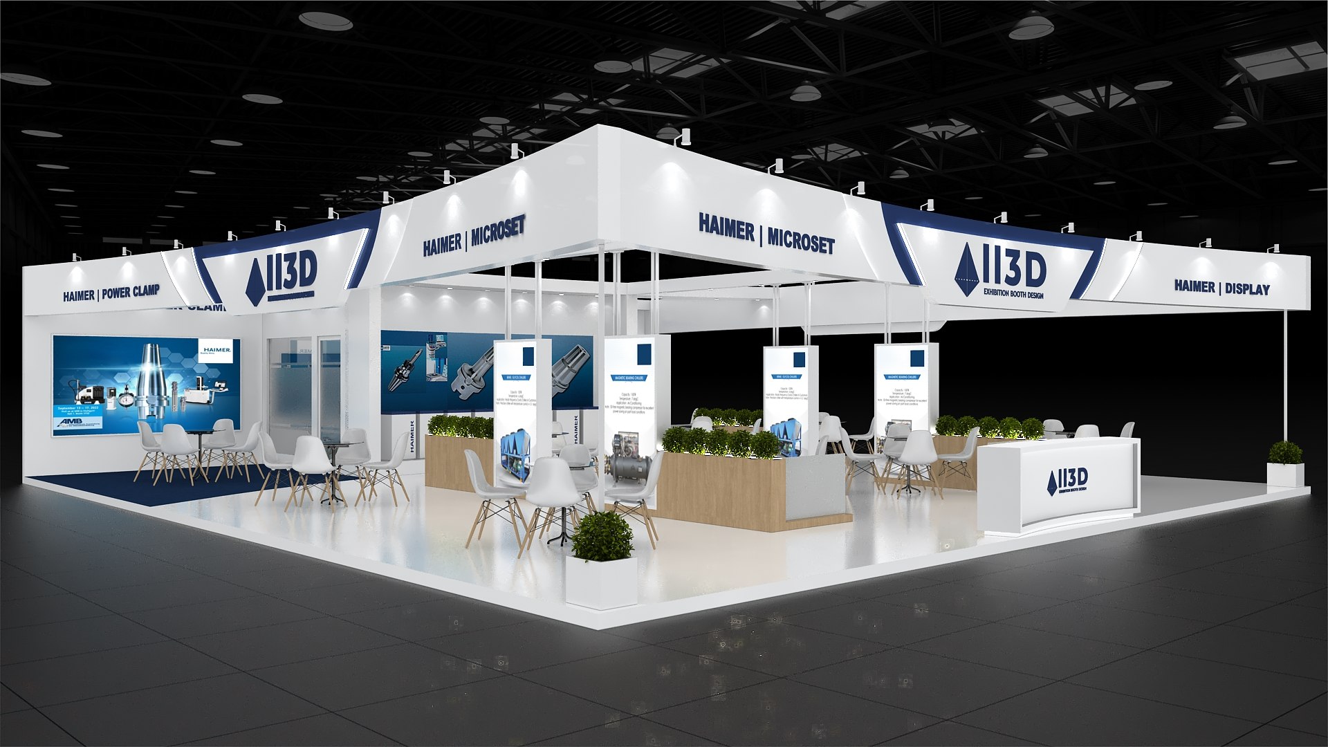 3D Exhibition Stand Stall Four Side Open 12X13 - TurboSquid 2163212