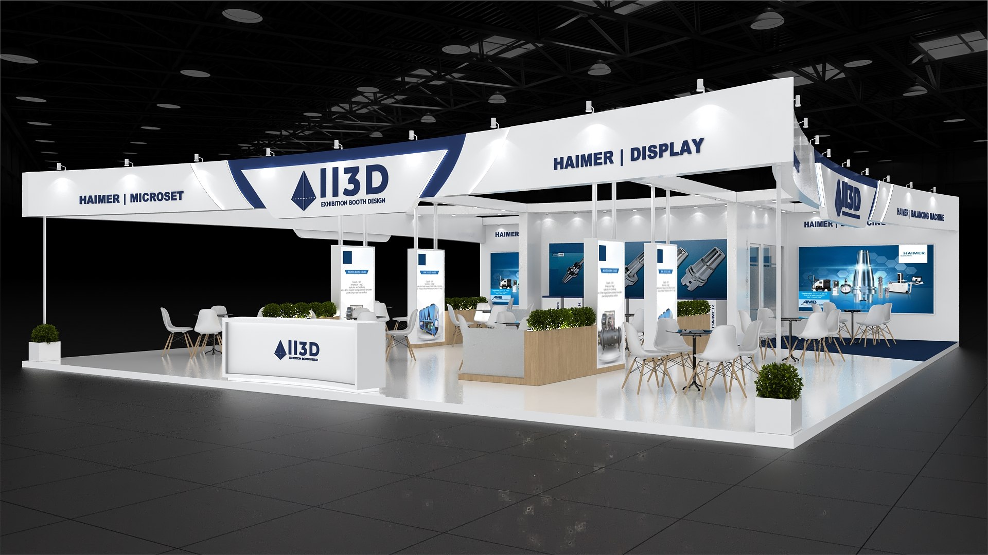 3D Exhibition Stand Stall Four Side Open 12X13 - TurboSquid 2163212