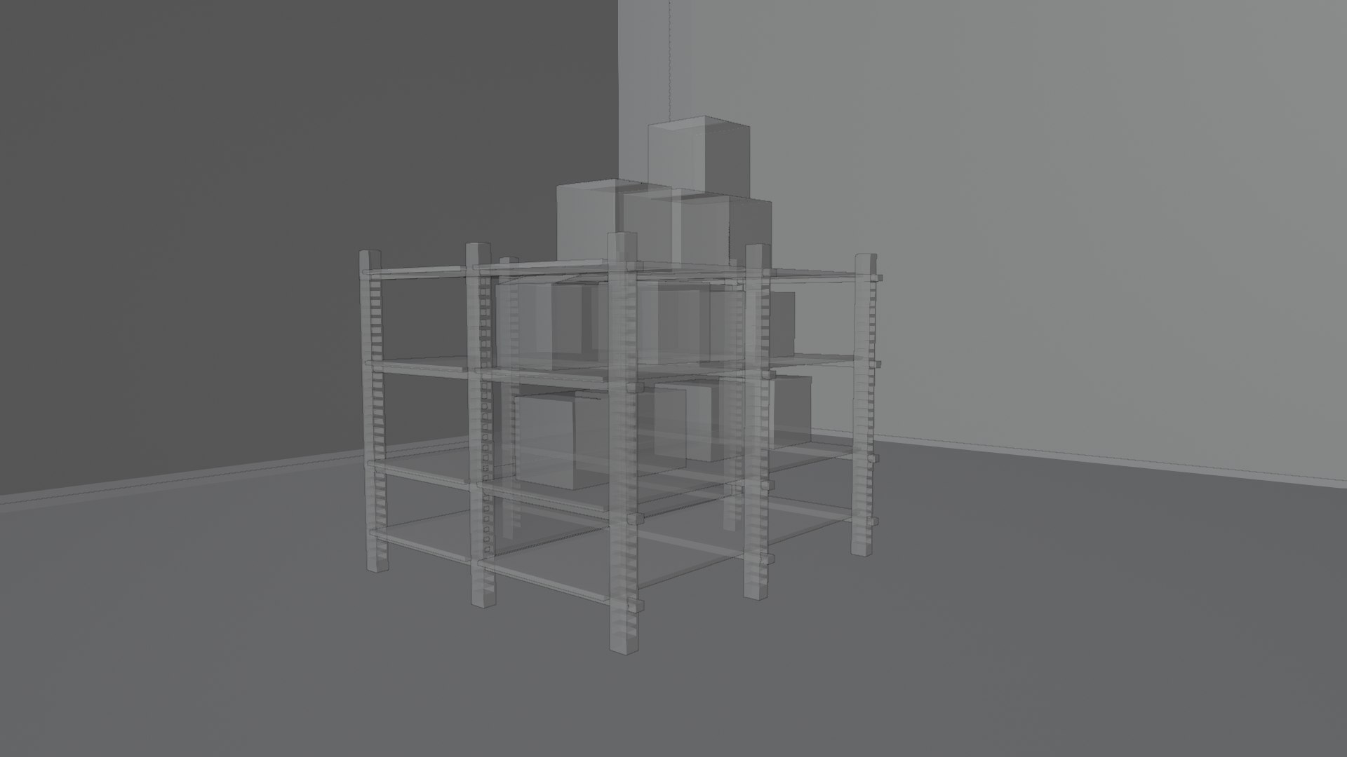 Iron Racks And a small cardboard box 3D - TurboSquid 2028730