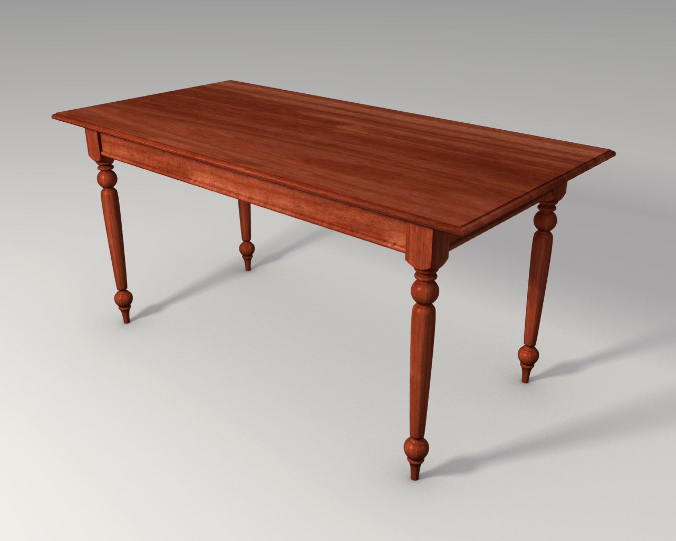 Traditional Table 3d Model