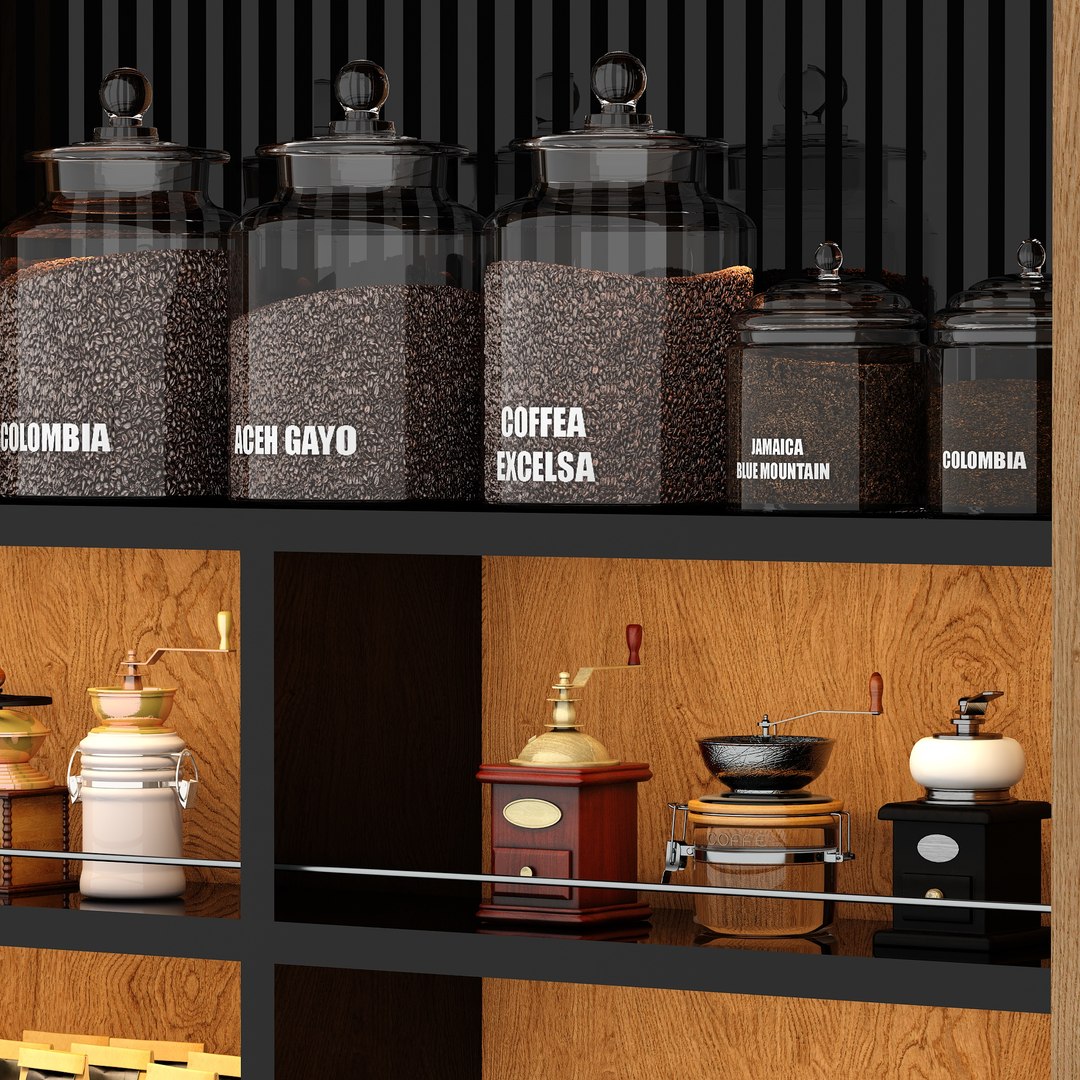 3D Coffee Corner CC2 Model - TurboSquid 2387263
