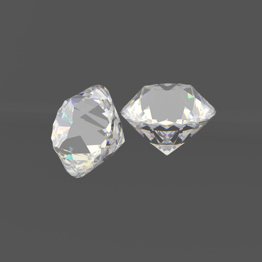 Diamond Two Diamonds Low-poly 3D Model 3D Model - TurboSquid 2336898