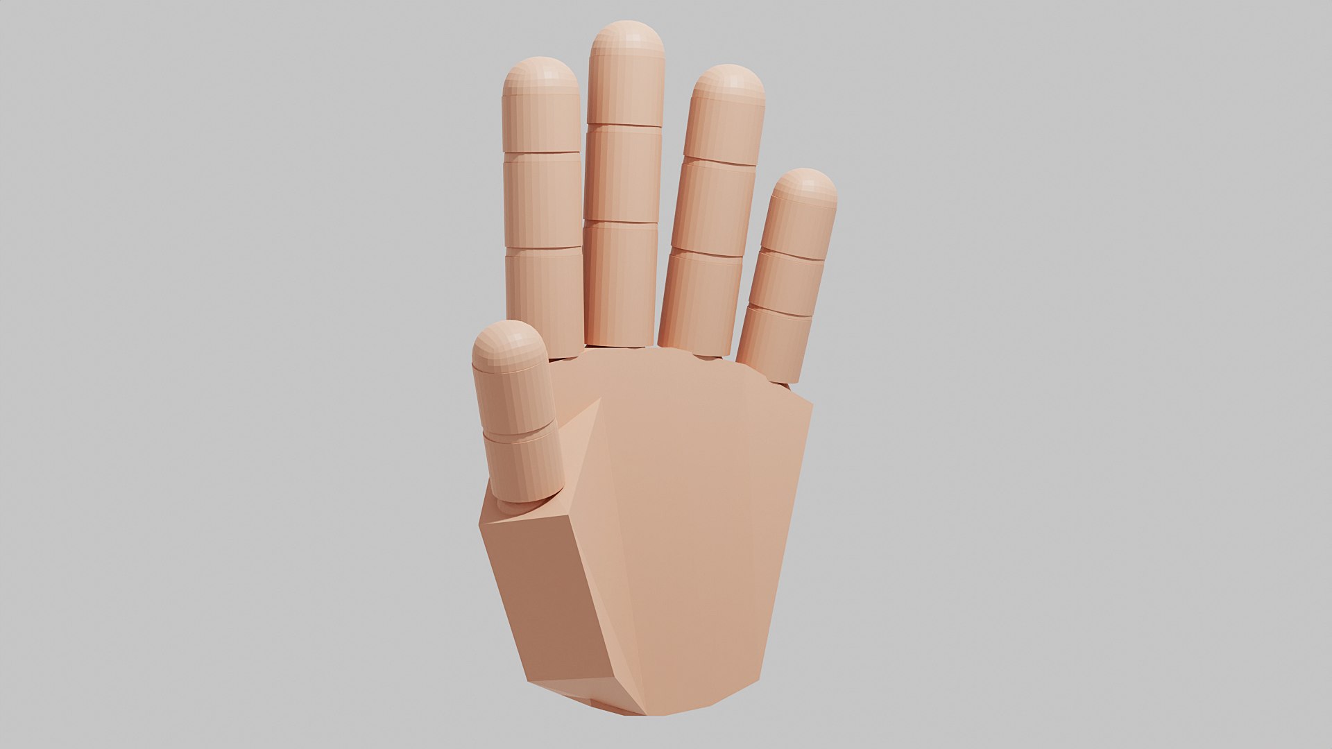 3D Model Simplified Hand For Artists - TurboSquid 2110884
