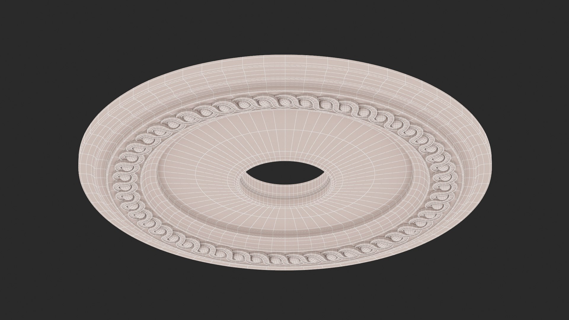 3D Classic Ceiling Medallion 23 - TurboSquid 1754634
