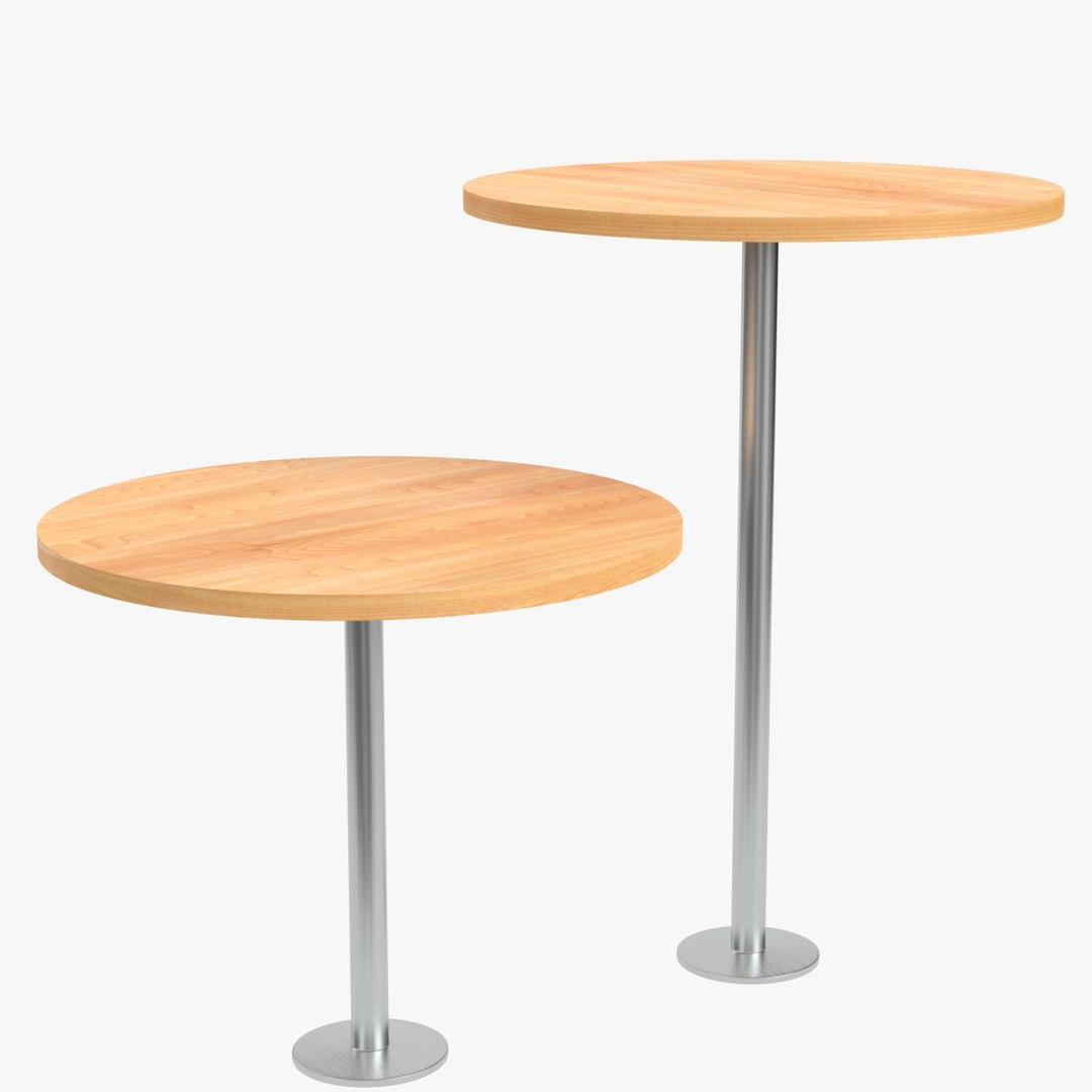 Round Standing Tables 3D Model - TurboSquid 2018205