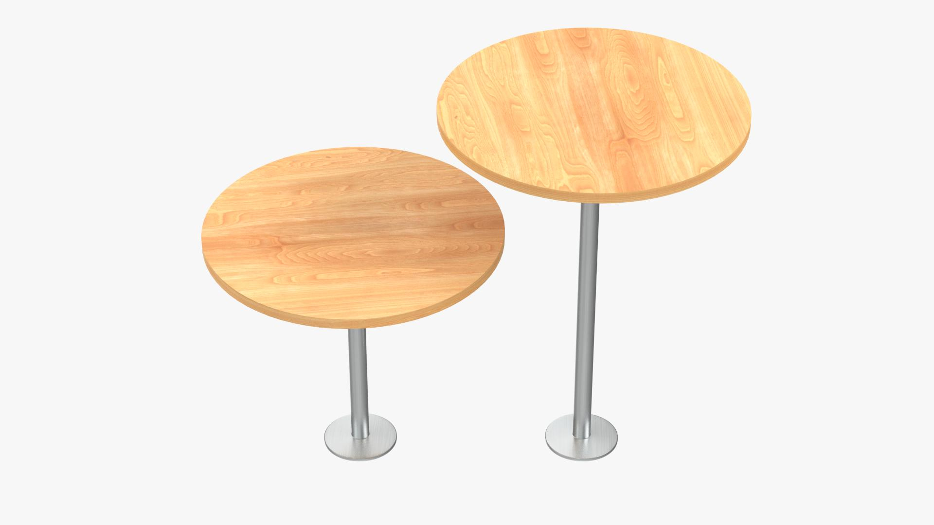 Round Standing Tables 3D Model - TurboSquid 2018205