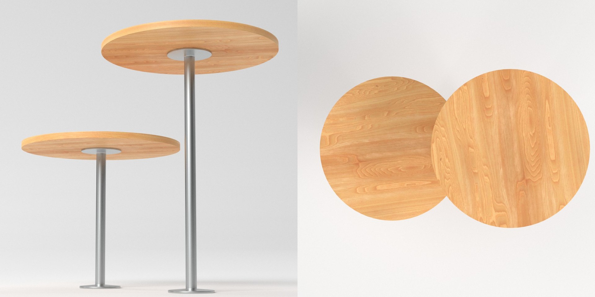 Round Standing Tables 3D Model - TurboSquid 2018205