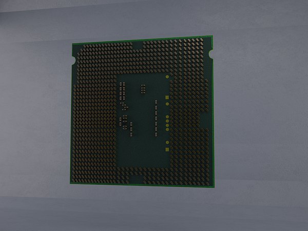 3d model processor chip intel