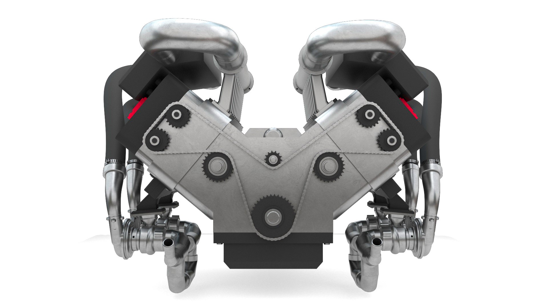 V16 Engine Without Interior Parts 3D Model - TurboSquid 2362958