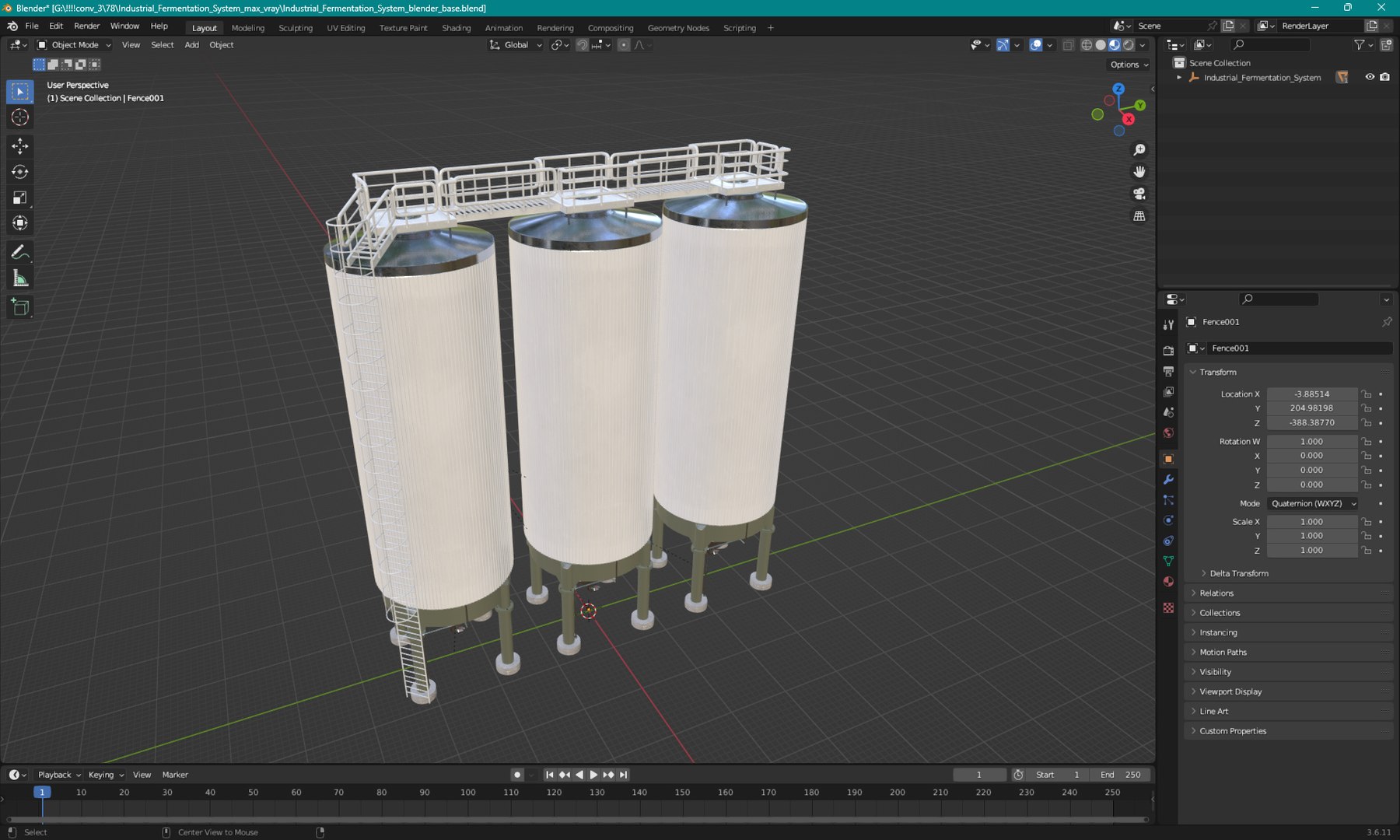 Industrial Fermentation System 3D - TurboSquid 2328311