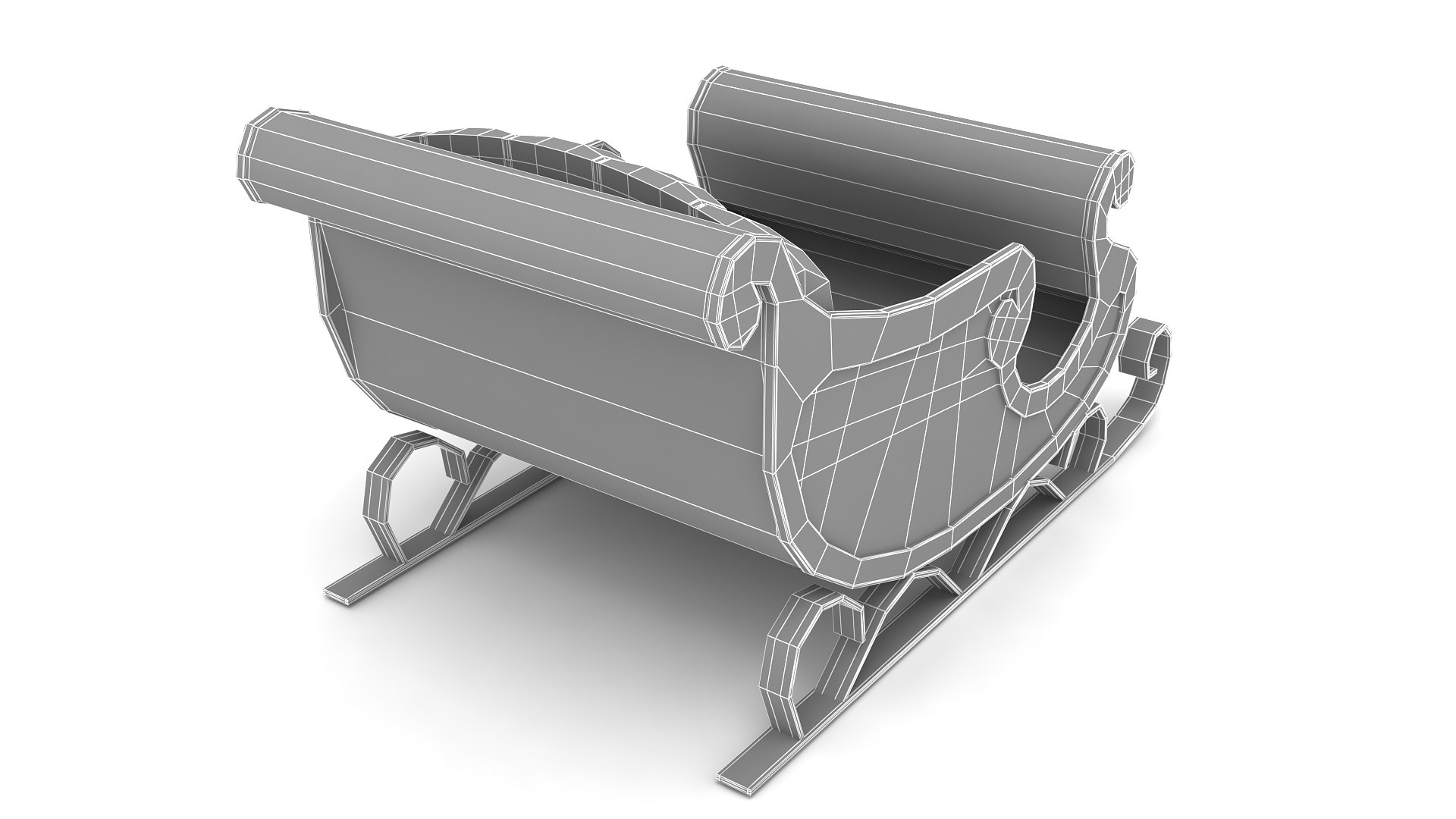 Sleigh 3D Model - TurboSquid 1974475