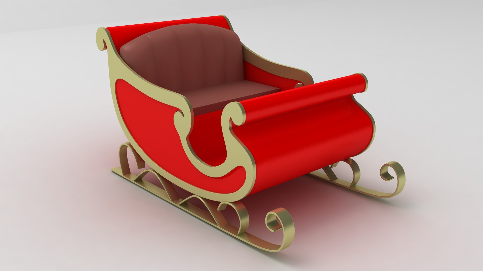 Sleigh 3D Model - TurboSquid 1974475