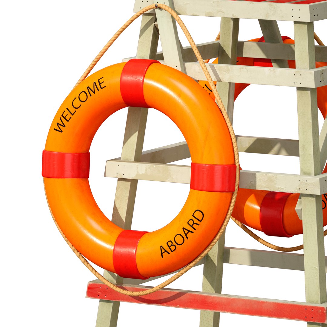 3D Lifeguard Beach Chair - TurboSquid 1955674