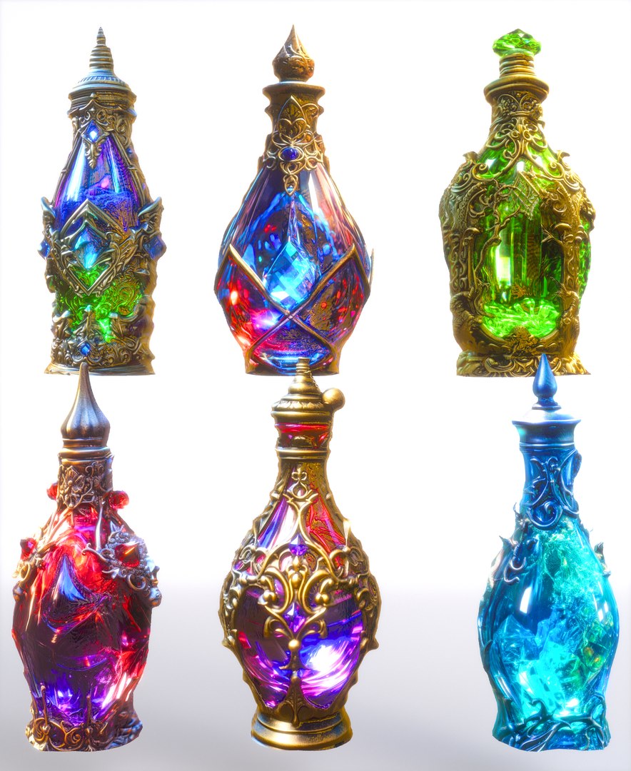 Magic Vase Pack Model - TurboSquid 2174650