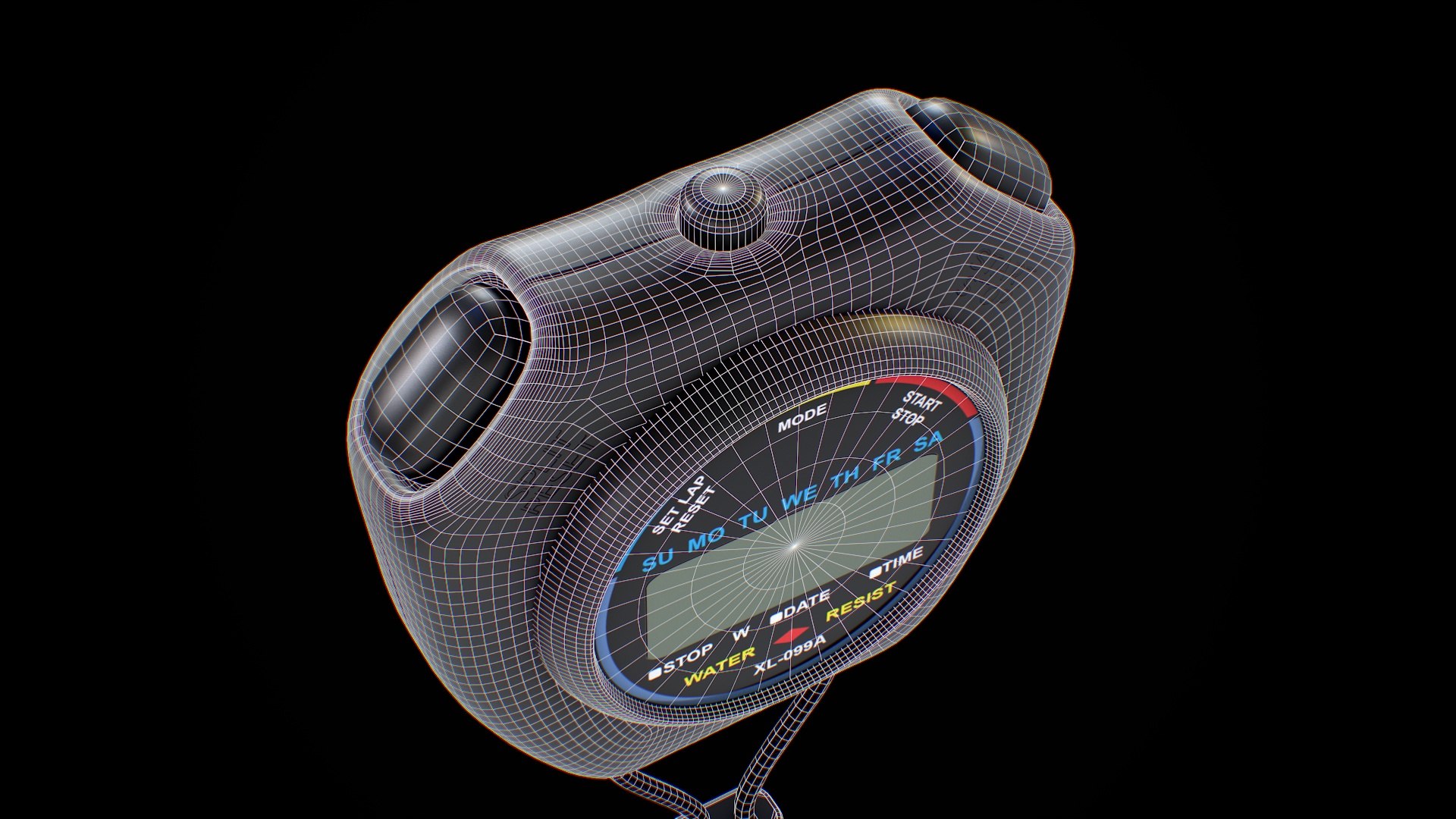 Stopwatch 3D Model - TurboSquid 2001845
