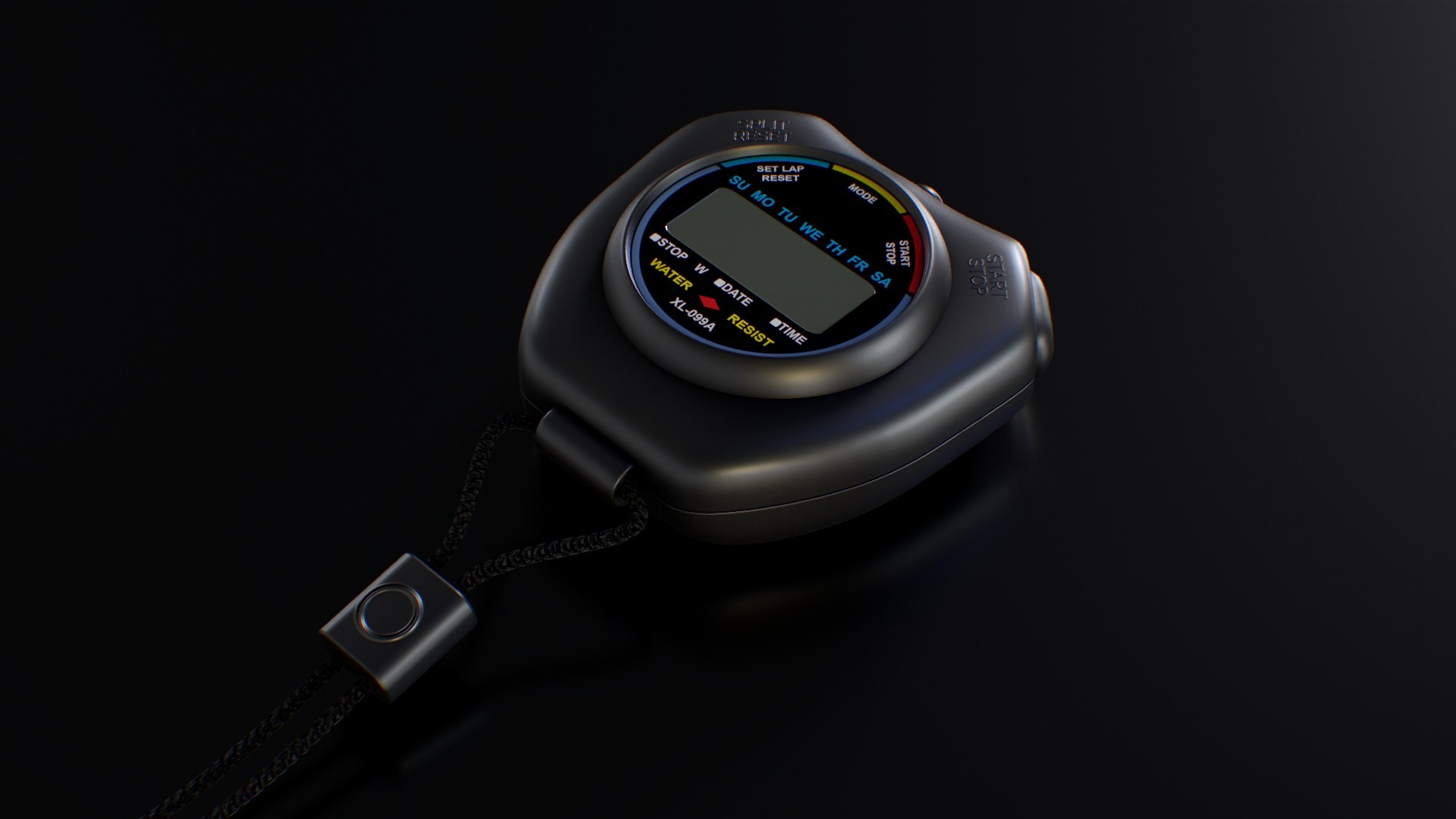 Stopwatch 3D Model - TurboSquid 2001845