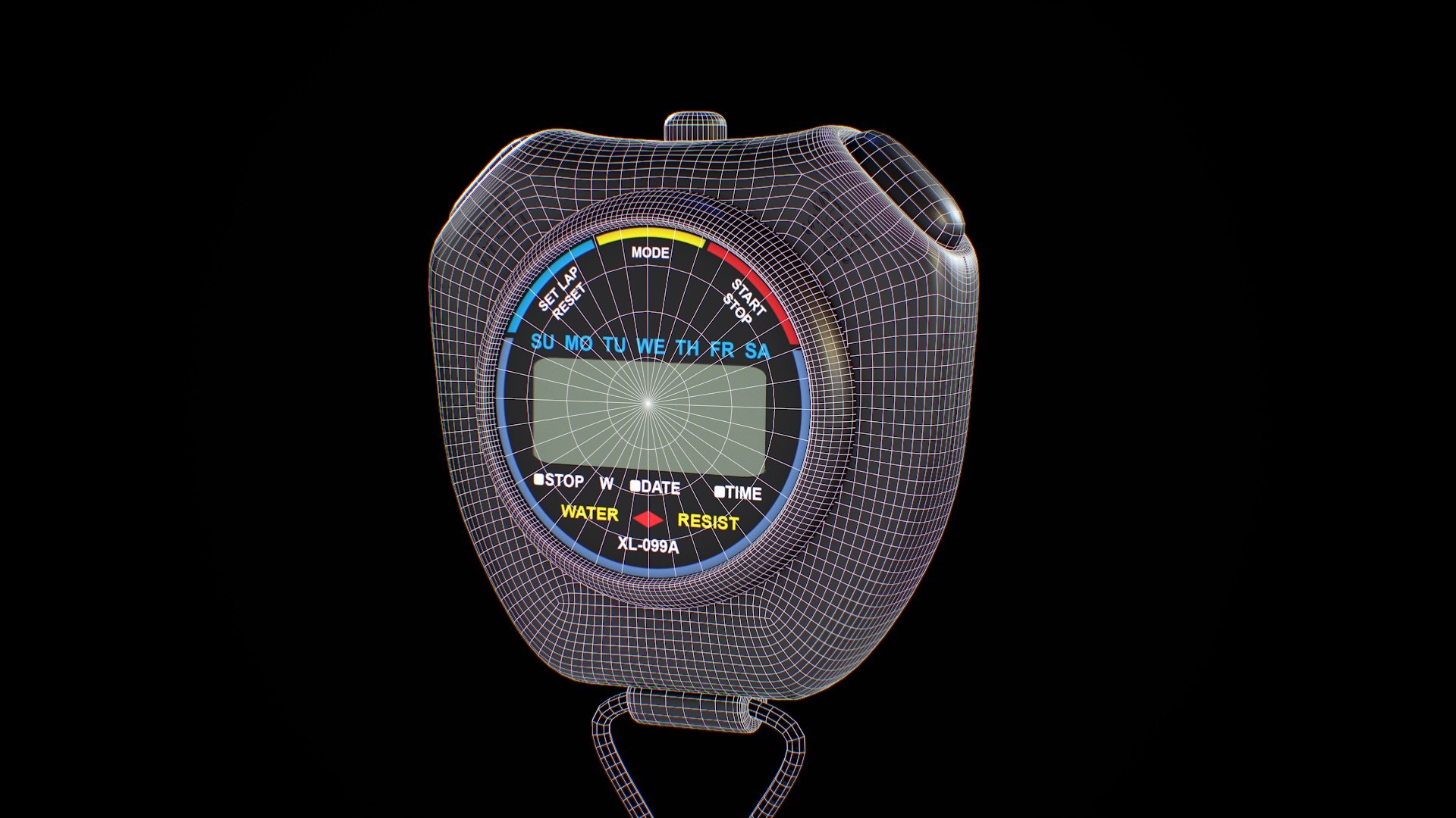 Stopwatch 3D Model - TurboSquid 2001845