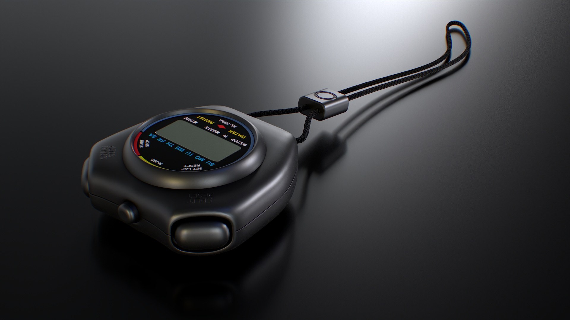 Stopwatch 3D Model - TurboSquid 2001845