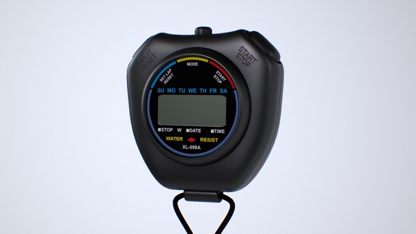 Stopwatch 3D model - TurboSquid 2001845