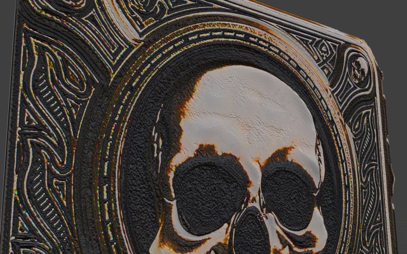 3D Model Iron Skull Emblem - TurboSquid 1539365