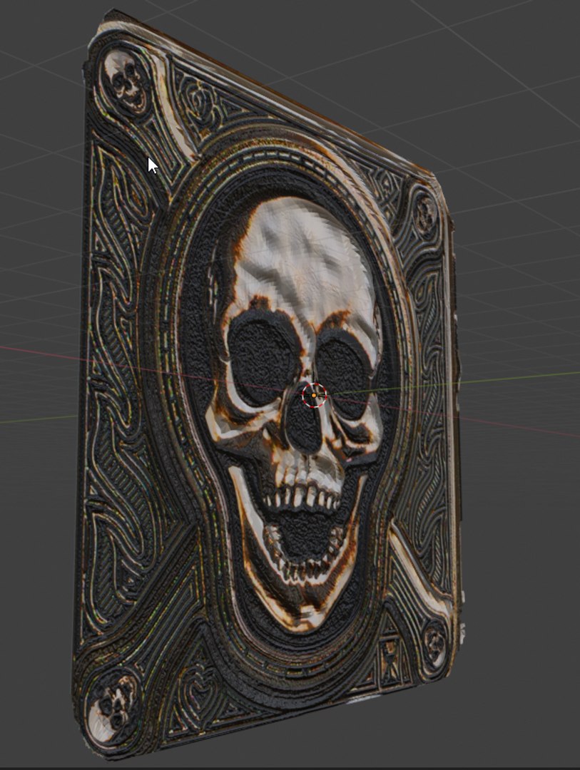 3D Model Iron Skull Emblem - TurboSquid 1539365