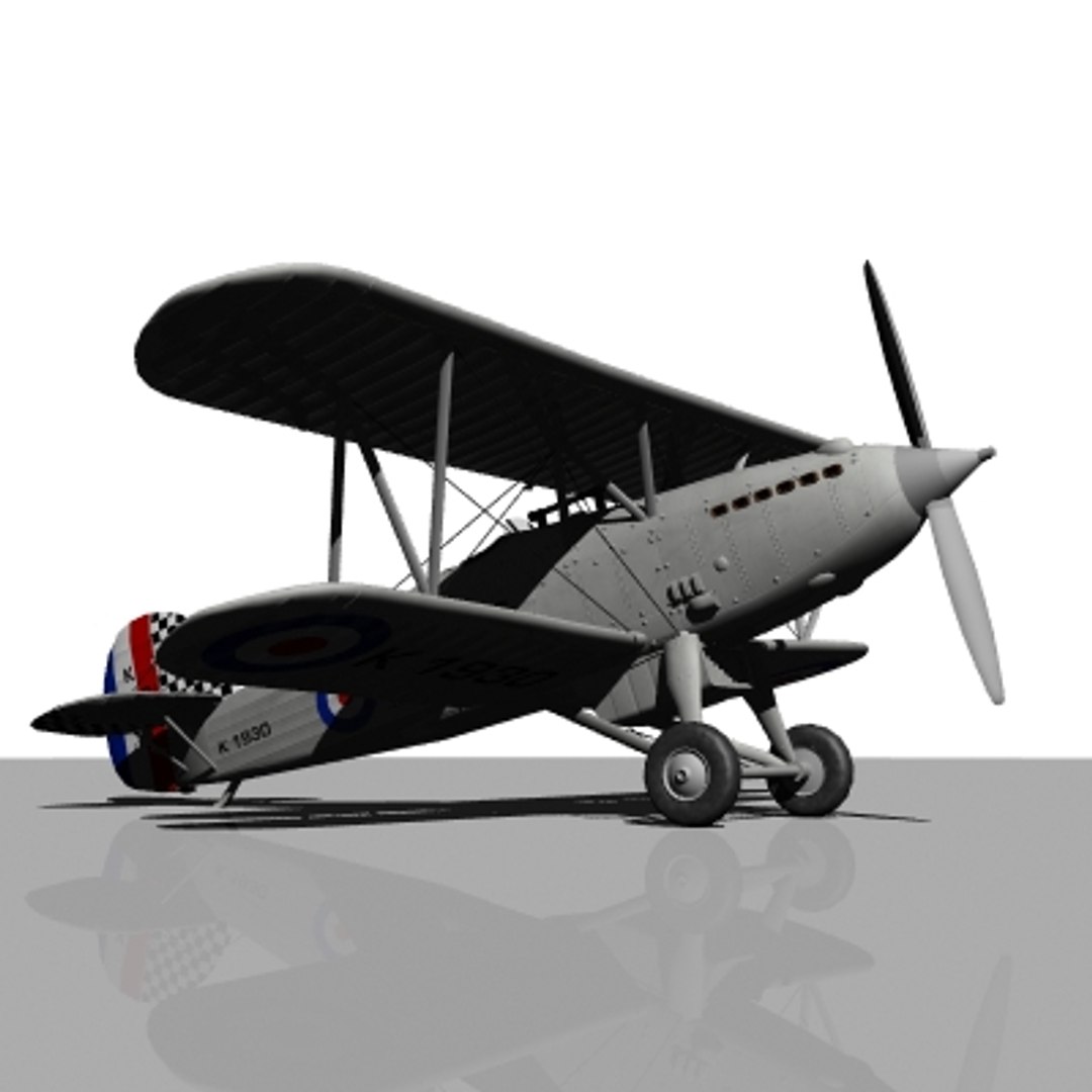 Hawker Fury 3d Model
