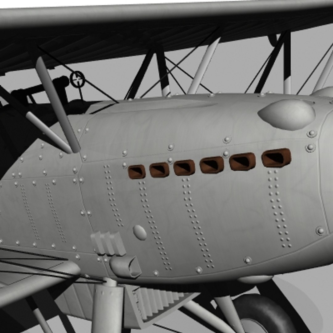 Hawker Fury 3d Model