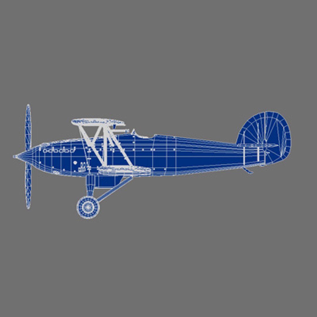 Hawker Fury 3d Model