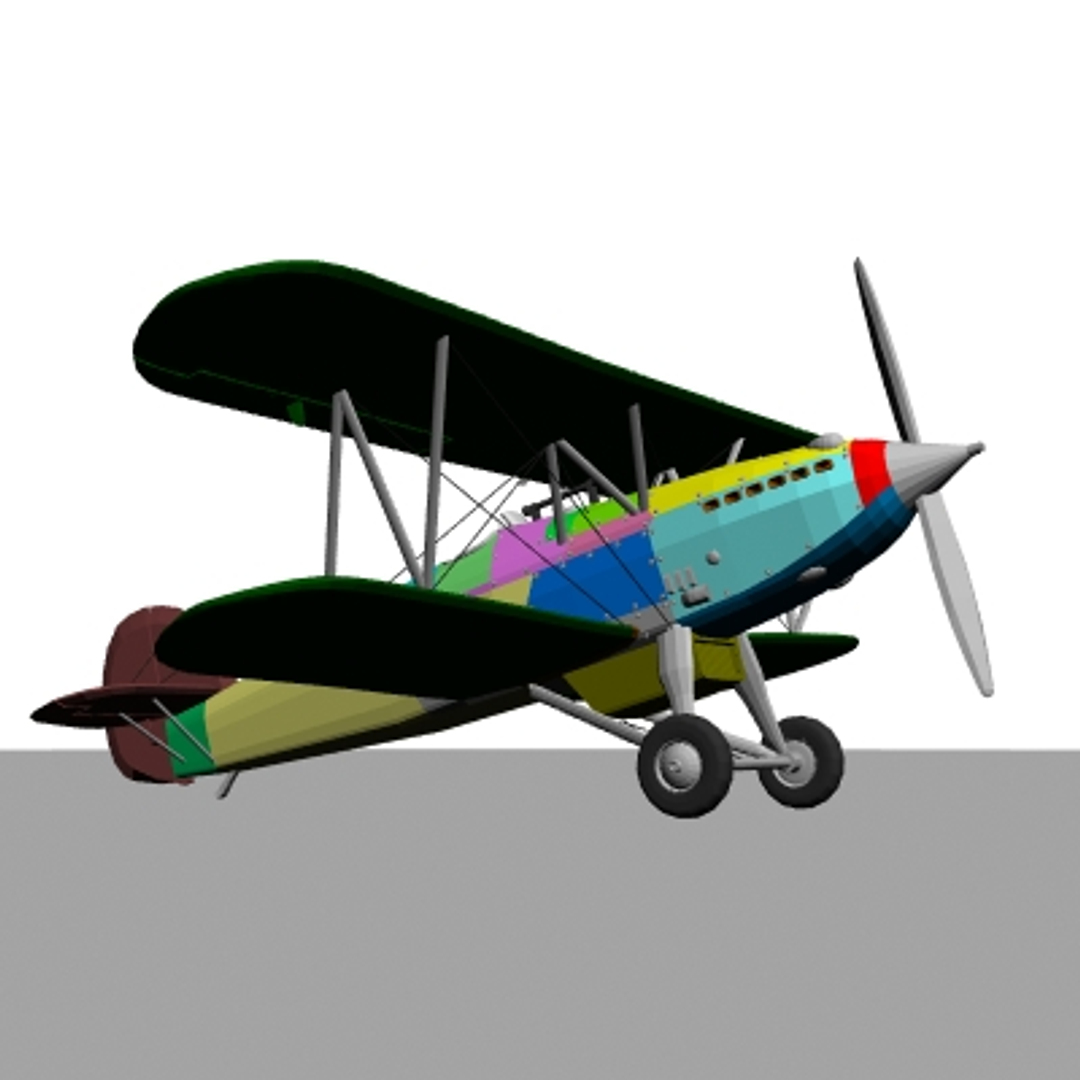 hawker fury 3d model