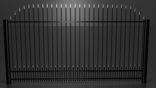 Iron fence 3D model - TurboSquid 1756213