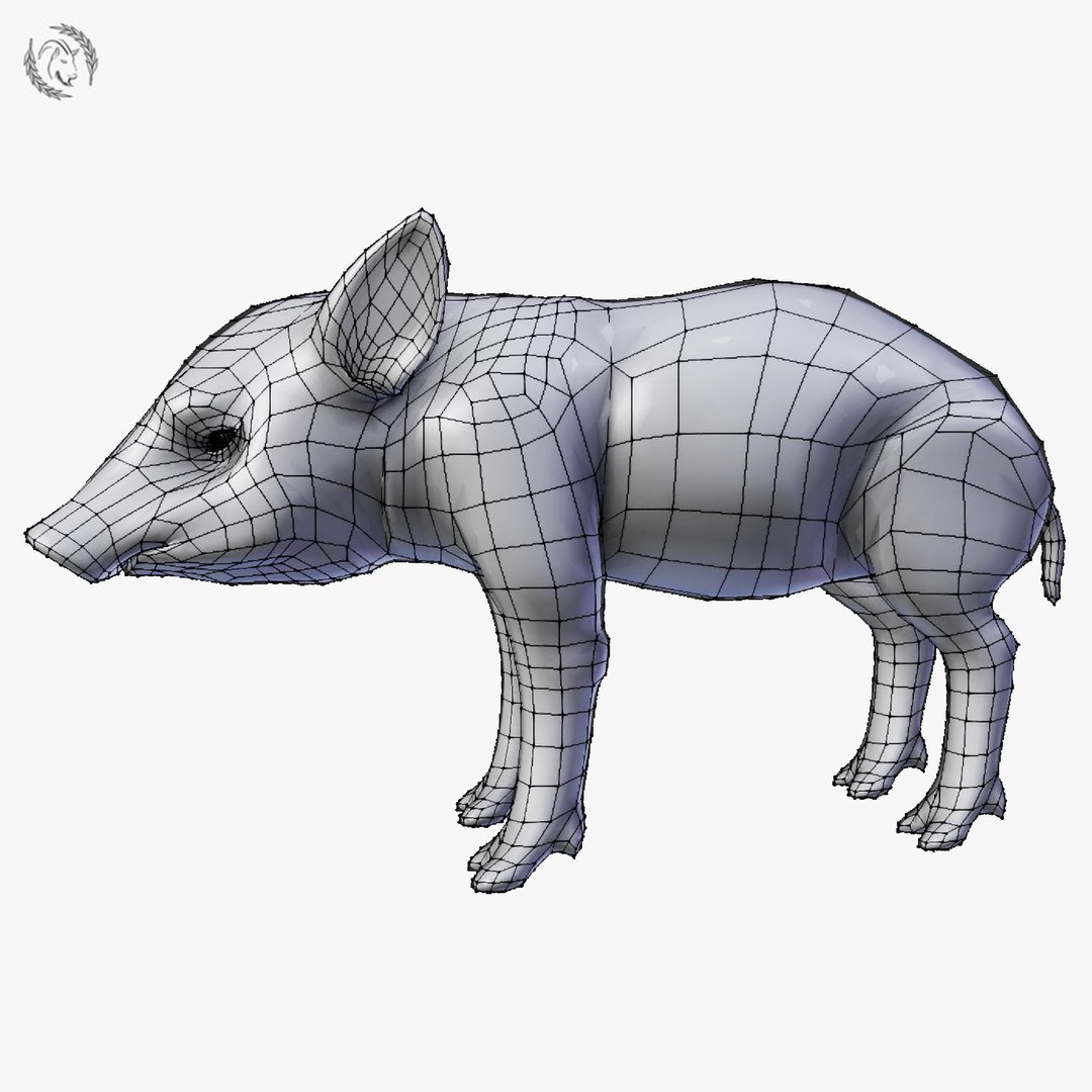 3D Pig Piglet - TurboSquid 1231911