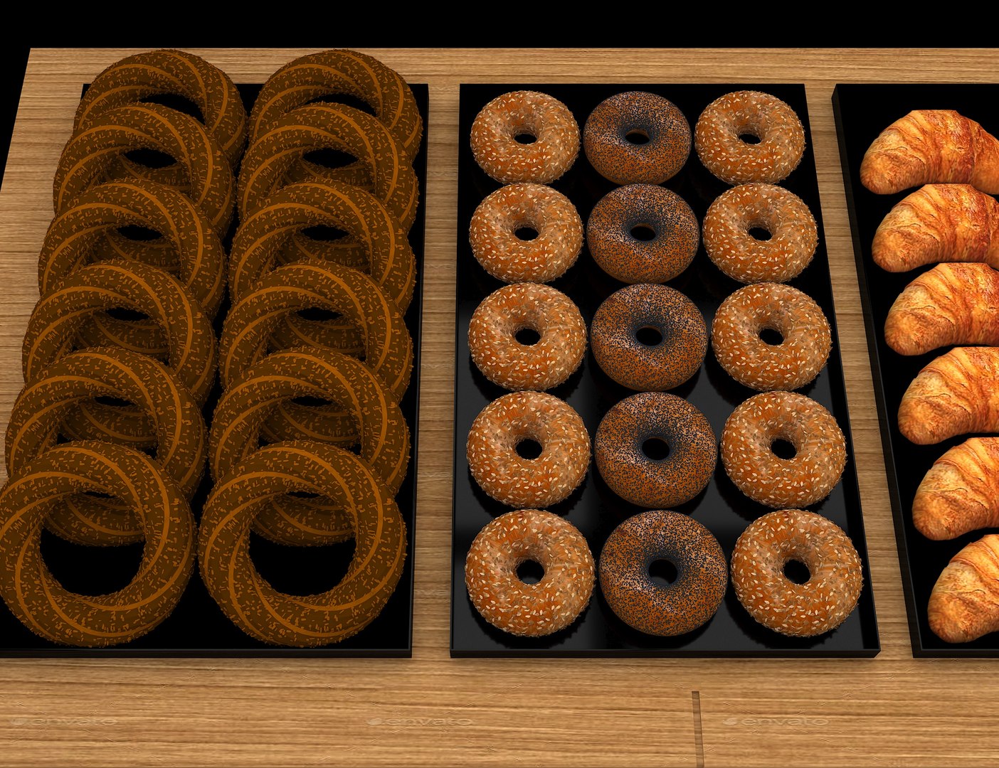 Bakery Products Full Set 3D Model - TurboSquid 1878937